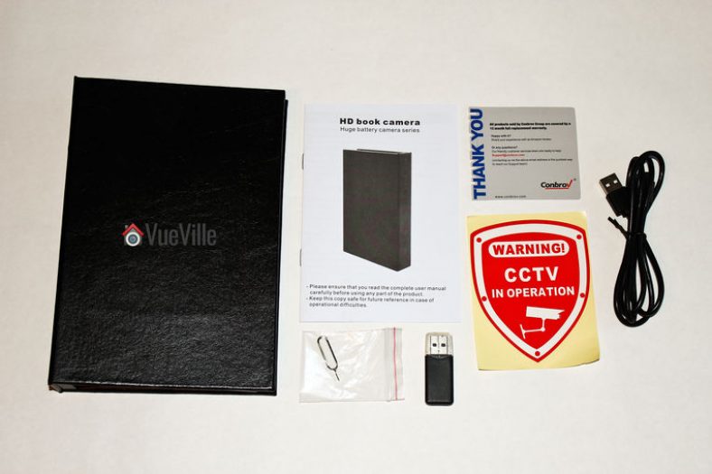 Review: Conbrov DV9 1080p Portable Hidden Spy Camera Book - VueVille