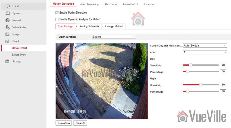 How-to: Hikvision Motion Detection Setup - VueVille